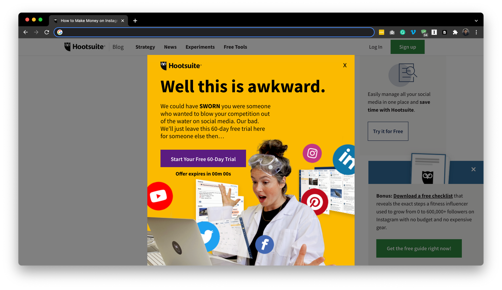 Popup - Swipe Folder | Swipe File Archive | Copywriting Examples ...